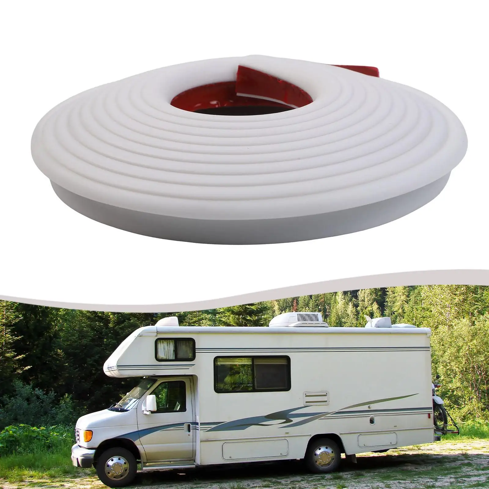1 Roll Camper Van Gutter Rain Guard Drip Stop 5 M RV Rain Gutter 1 /2 ...