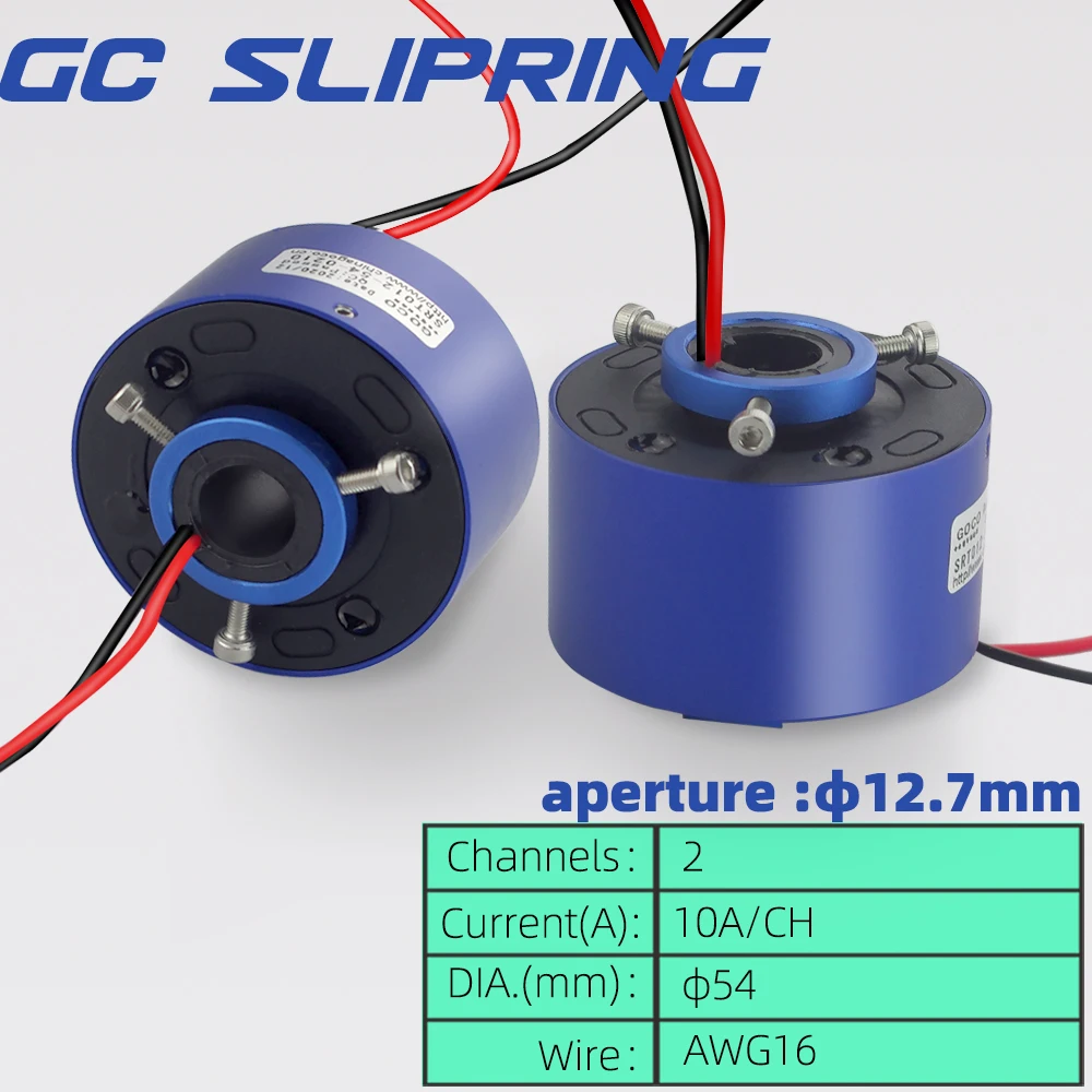 Through-hole-slip-ring-12-7mm2circuit10A-electric-slip-ring-electric ...