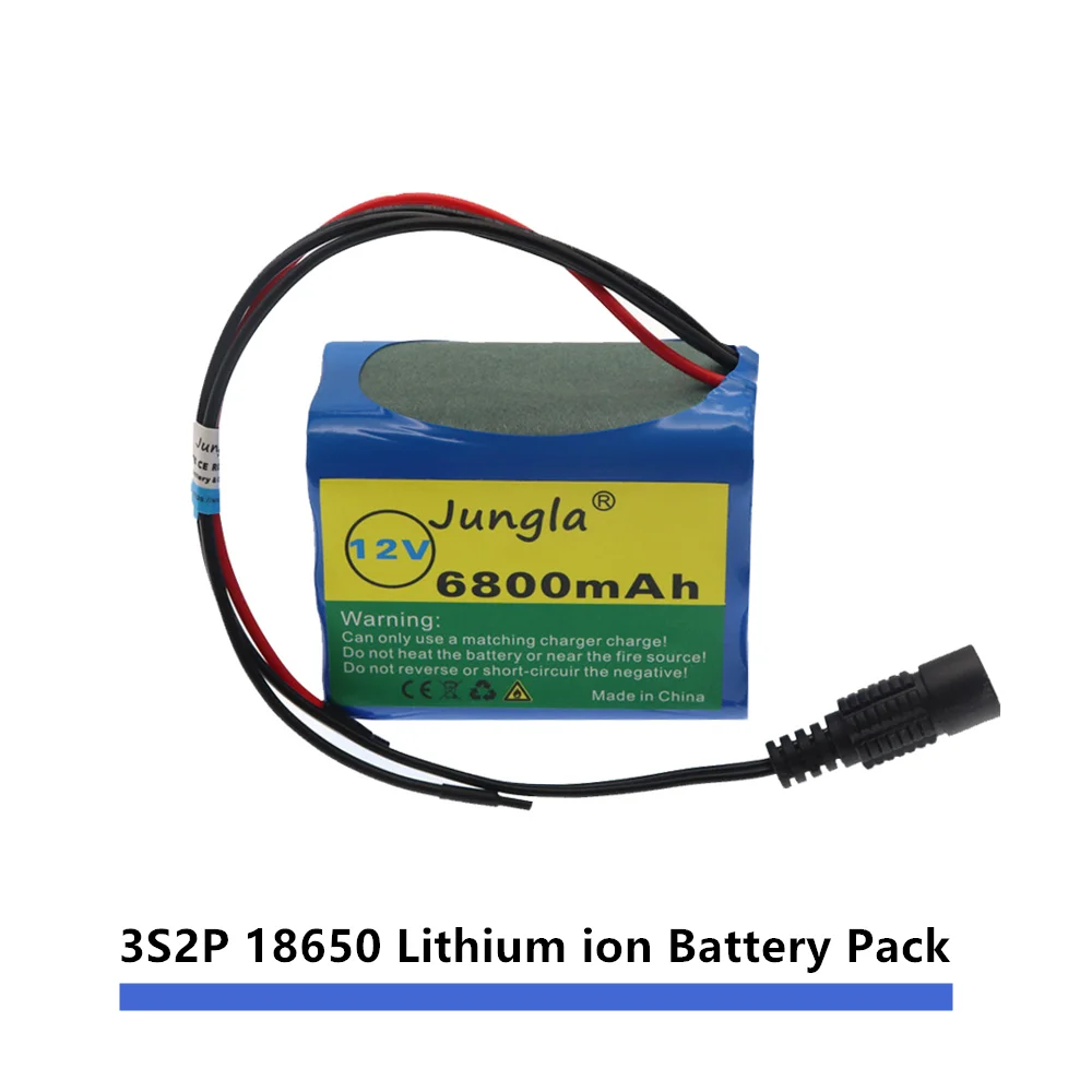 12v Rechargeable Battery Pack 18650 | 18650 Battery Pack 12v 6800mah ...