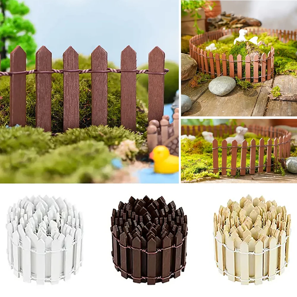 Mini-Wooden-Fence-Miniature-Landscape-Decoration-DIY-Fairy-Garden ...