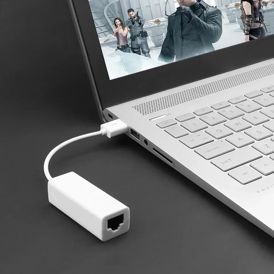 USB 2.0 to RJ45 Ethernet 100Mbps Network Adapter for Desktop and Laptop ...