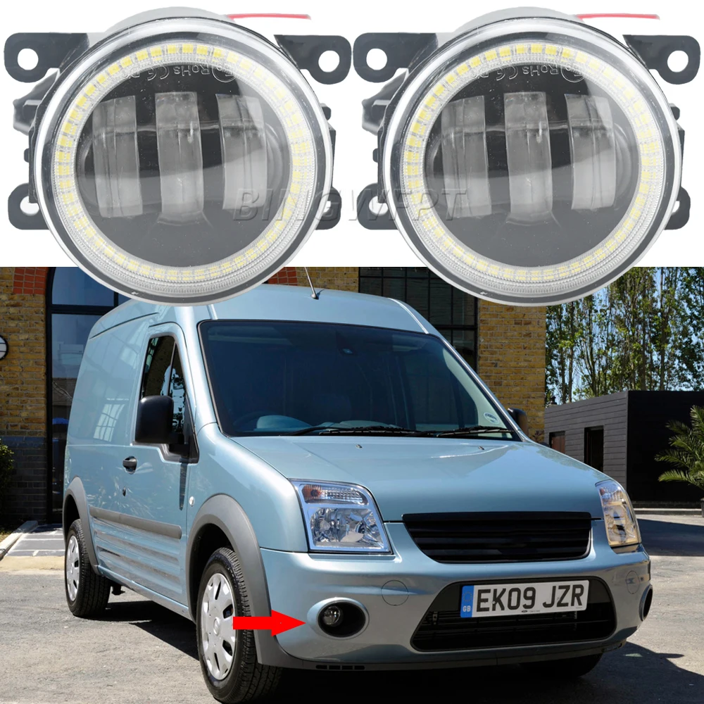 LED-Angel-Eye-Daytime-Running-Lights-with-Lens-Fog-Lights-for-Ford ...