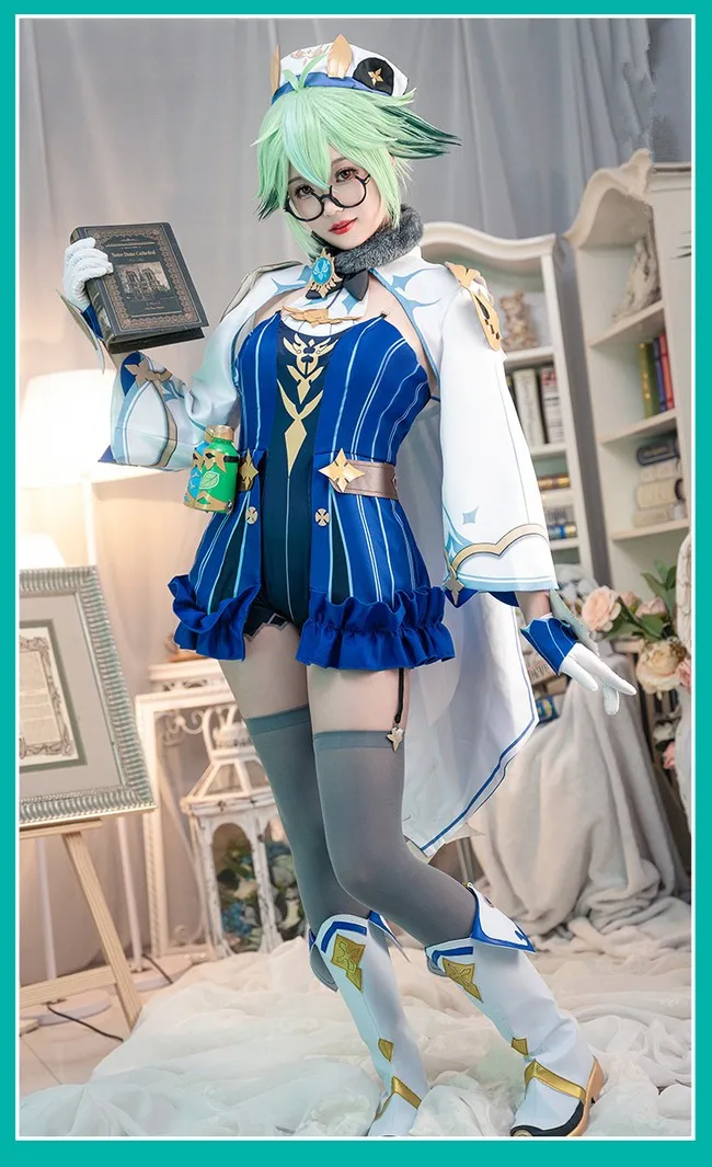 Sucrose Genshin Impact Cosplay | Sucrose Wig Genshin Impact | Sucrose ...