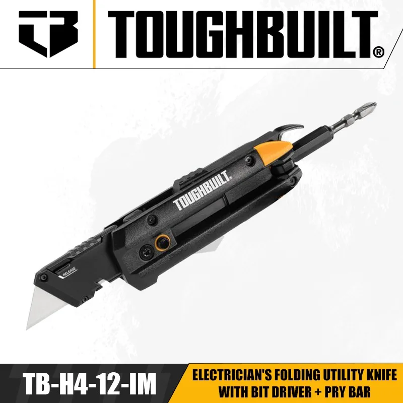 TOUGHBUILT-TB-H4-12-IM-Electrician-s-Folding-Utility-Knife-With-Bit ...