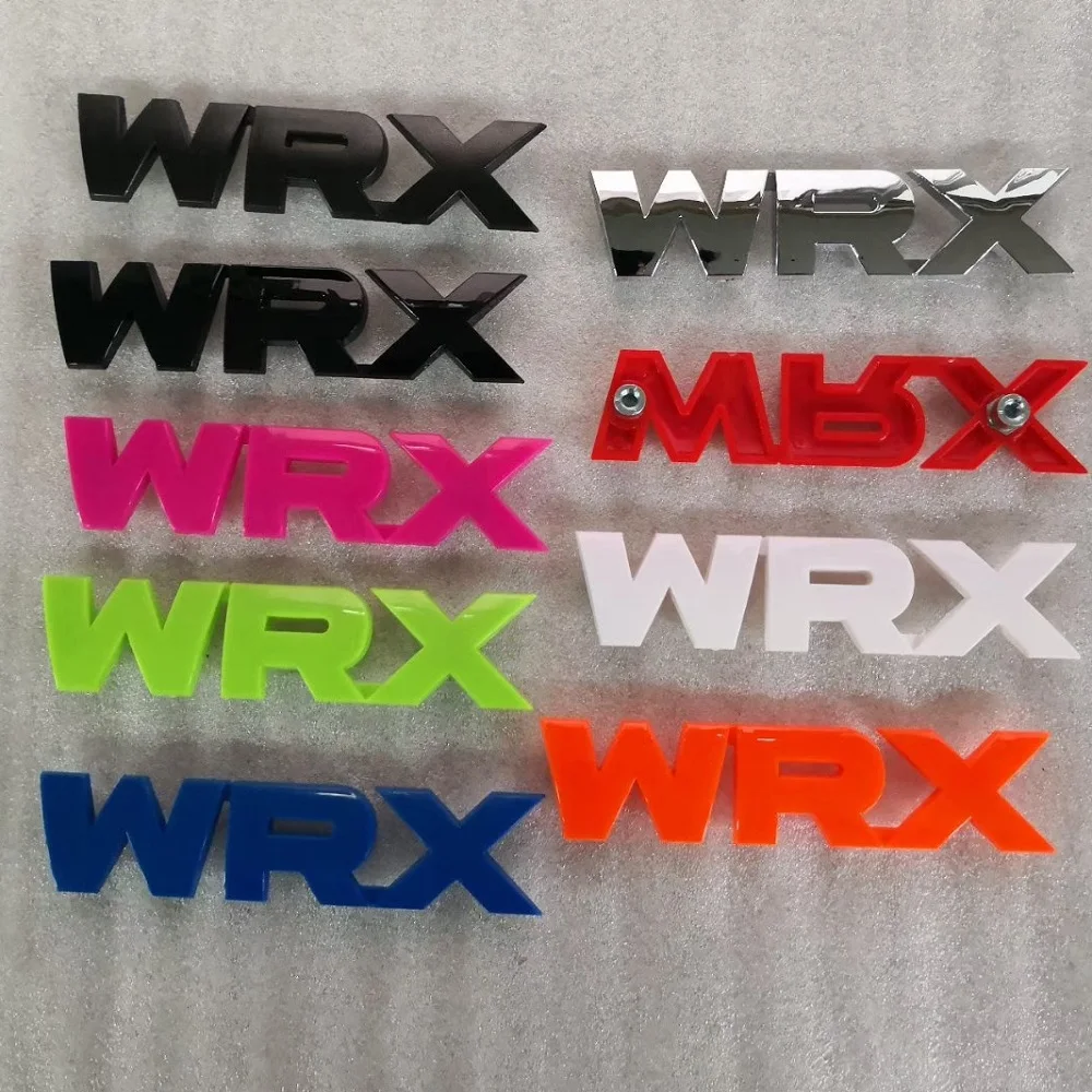 1 PCS ABS WRX Front Grille Emblem Grill Badge For Subaru Legacy Forester Rally WRX WRC Impreza ...