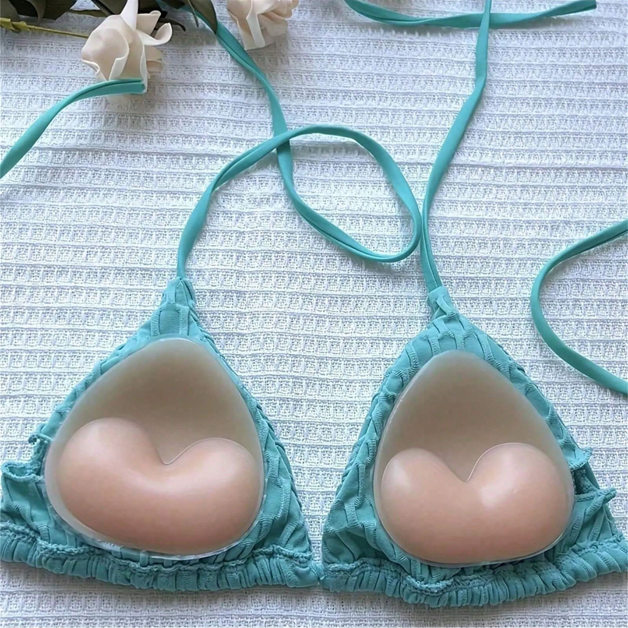 1 Pair of Invisible Bikini Self-Adhesive Thickeneded Inserts Waterproof ...