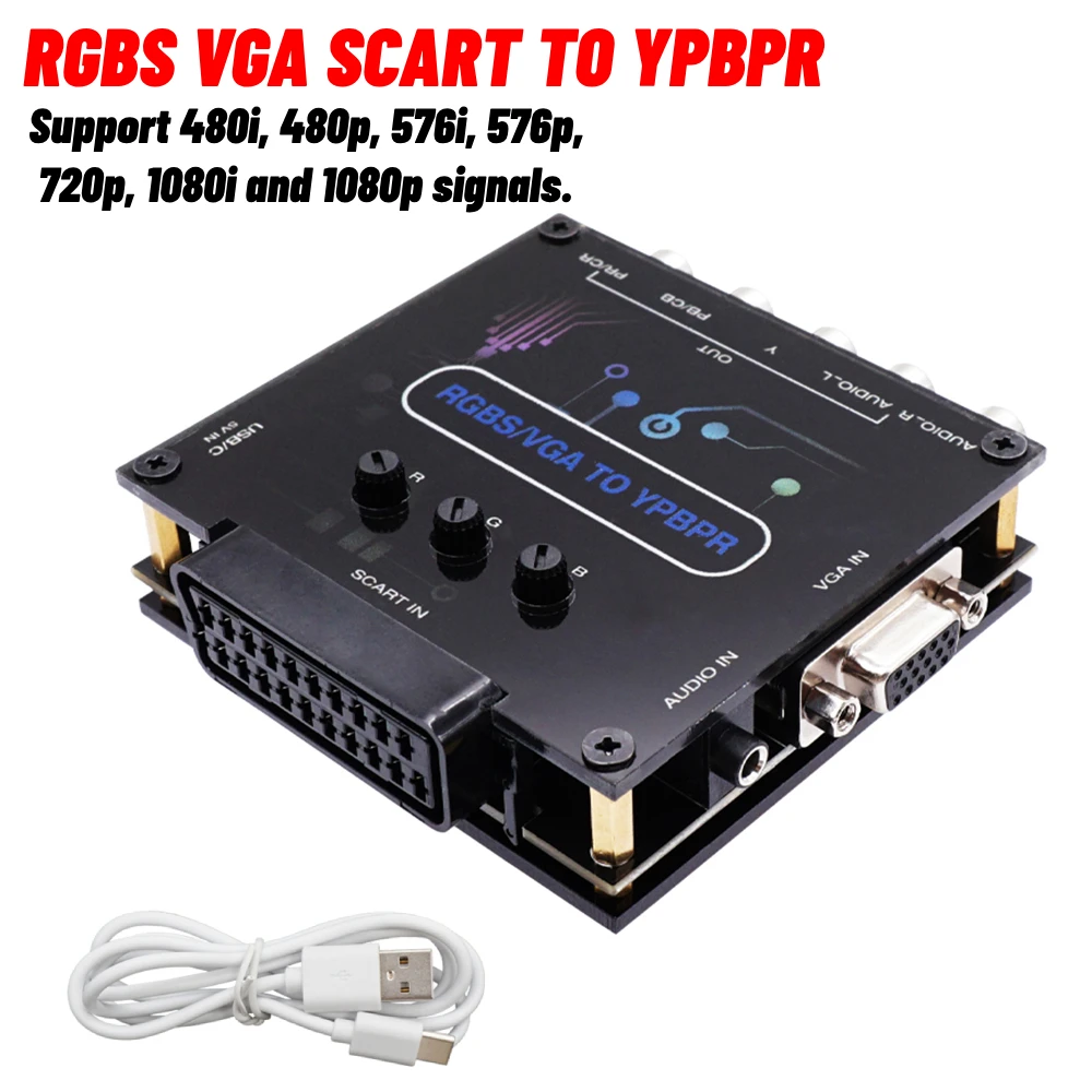 Convertidor-de-transcodificador-de-v-deo-de-se-al-RGBS-Scart-VGA-a ...
