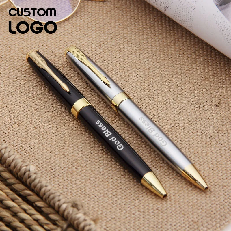 Classic-Design-Metal-Ball-Pen-Custom-Logo-Commercial-Advertising-Office ...