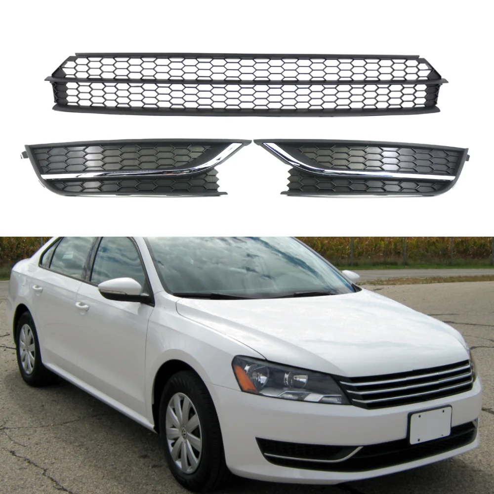US Model Car Front Bumper Lower Fog Light Vent Grille Grill Cover Case ...