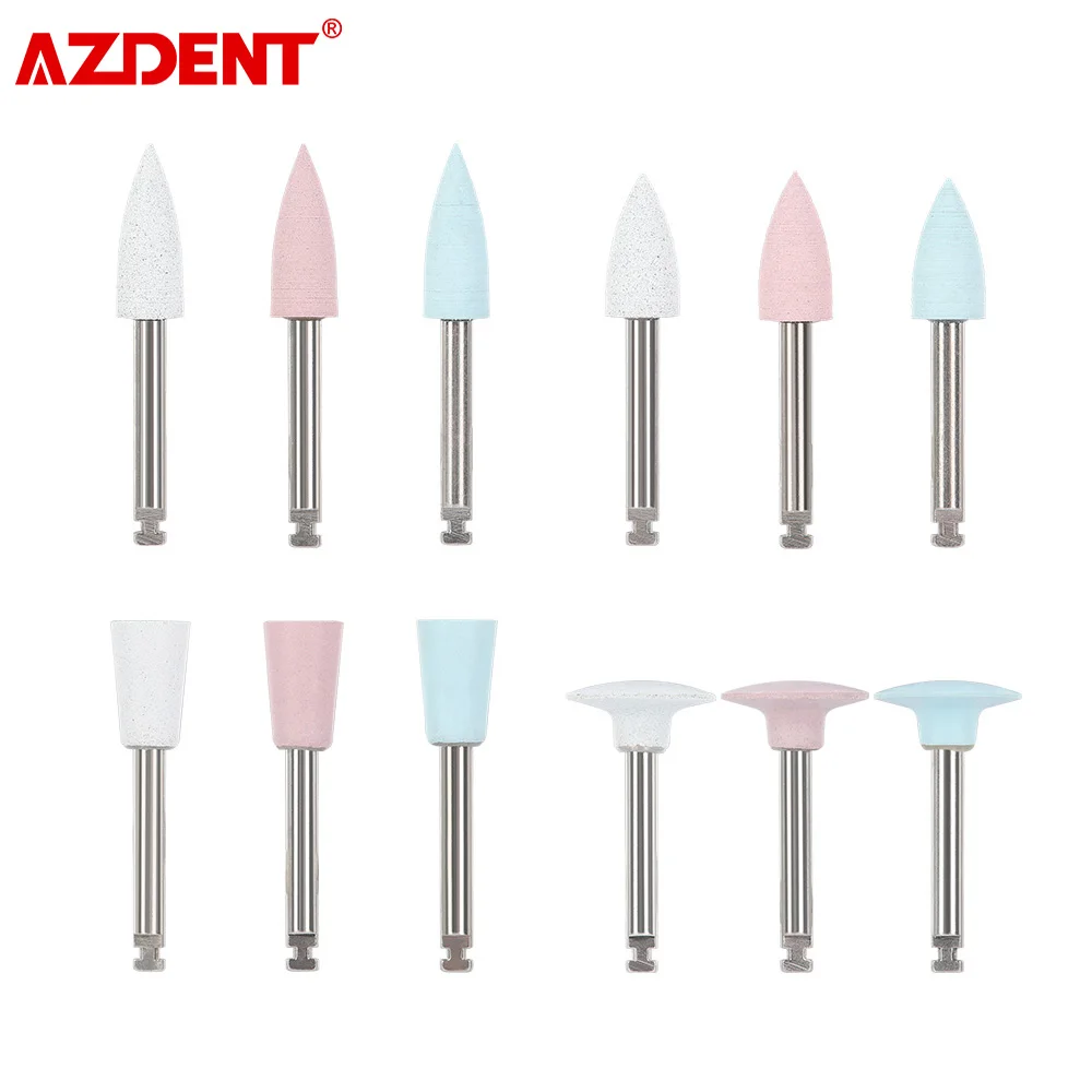 AZDENT-12pcs-10pcs-pack-Dental-Silicone-Polishing-Tip-Grinding-Heads ...