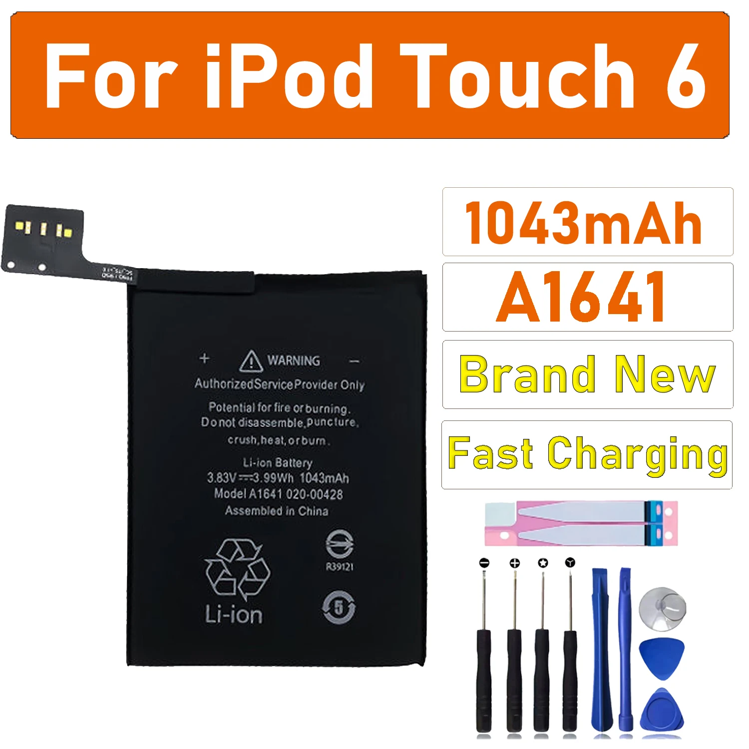 2026 Years Original A1641 A1574 1043mAh Replacement Battery For iPod ...
