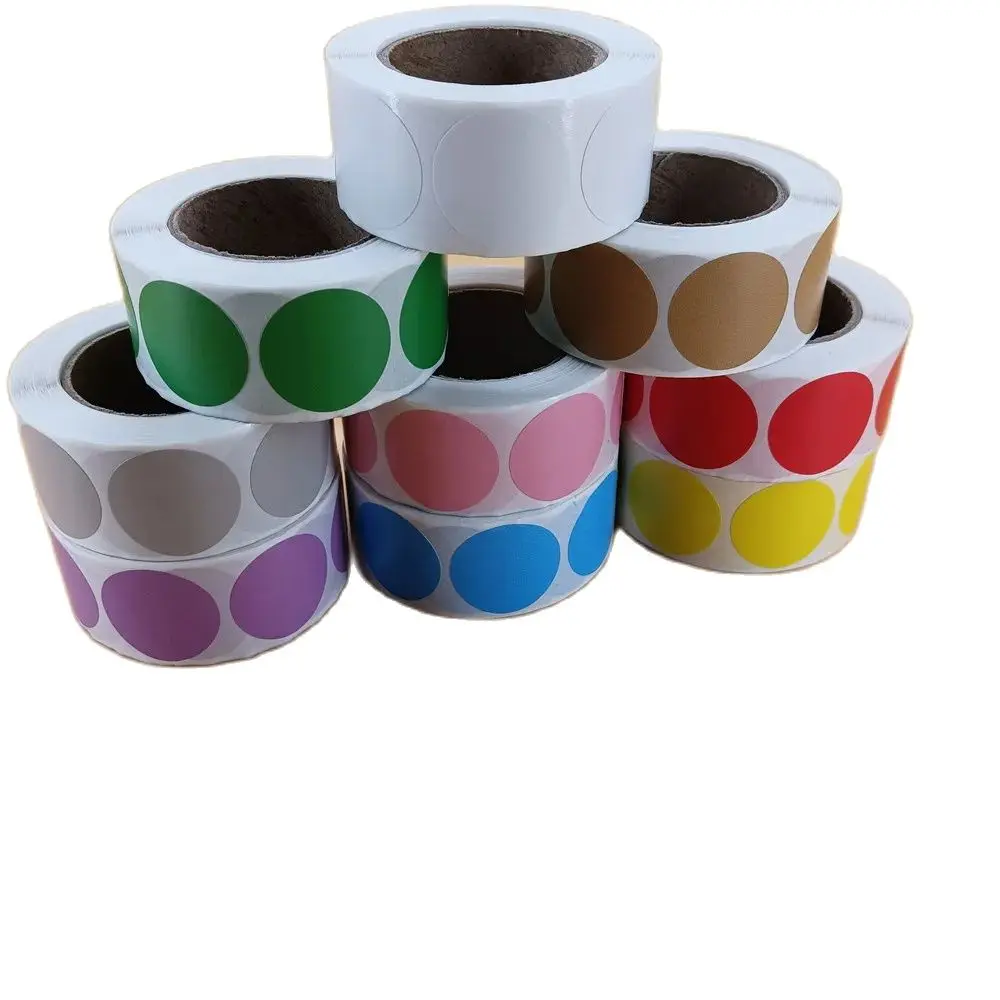 2-5cm-500stickers-roll-colored-round-thermal-printer-sticker-roll-white ...