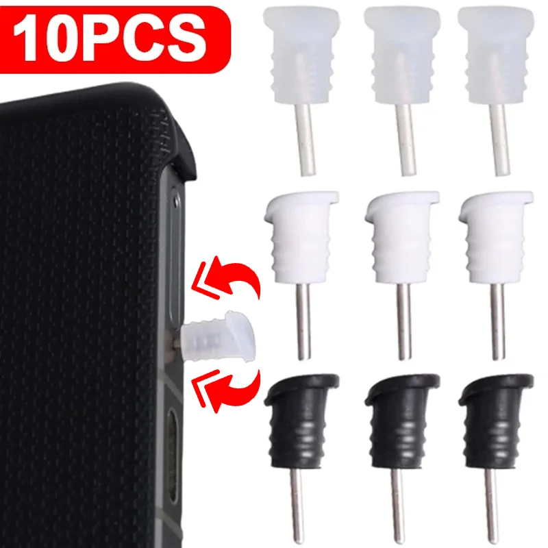 Universal-Headphone-3-5mm-Jack-Silicone-Dust-Plug-Audio-Microphone ...