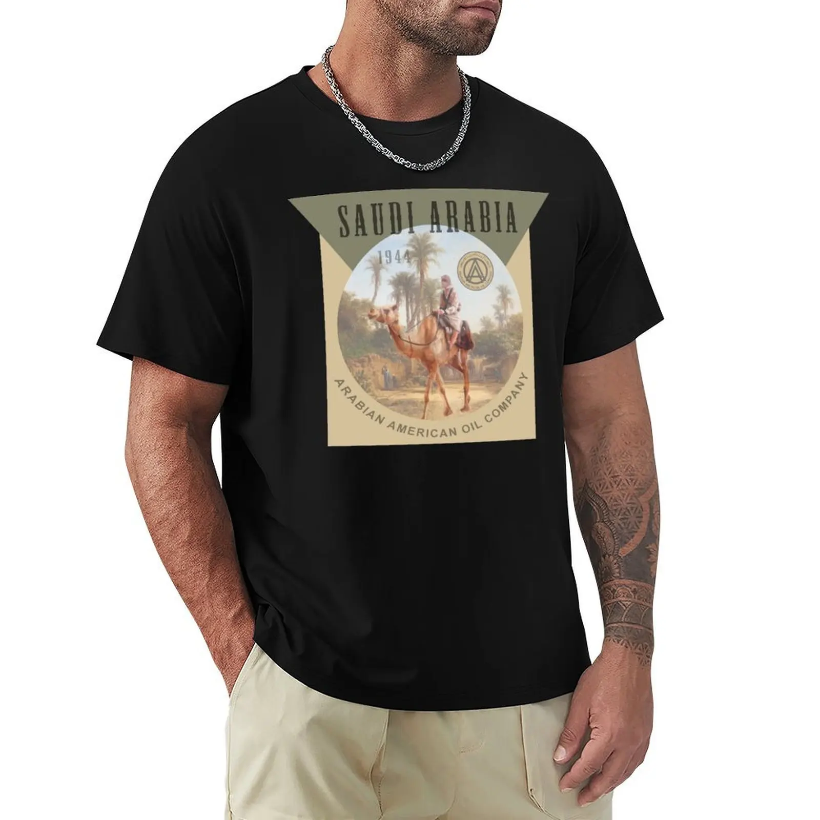 Vintage Arab American Oil Company - Aramco Saudi Arabia T-Shirt tshirts ...