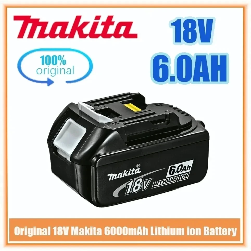 Makita-Original-18V-6000mAh-Lithium-ion-Rechargeable-Battery-18v-drill-Replacement-Batteries ...