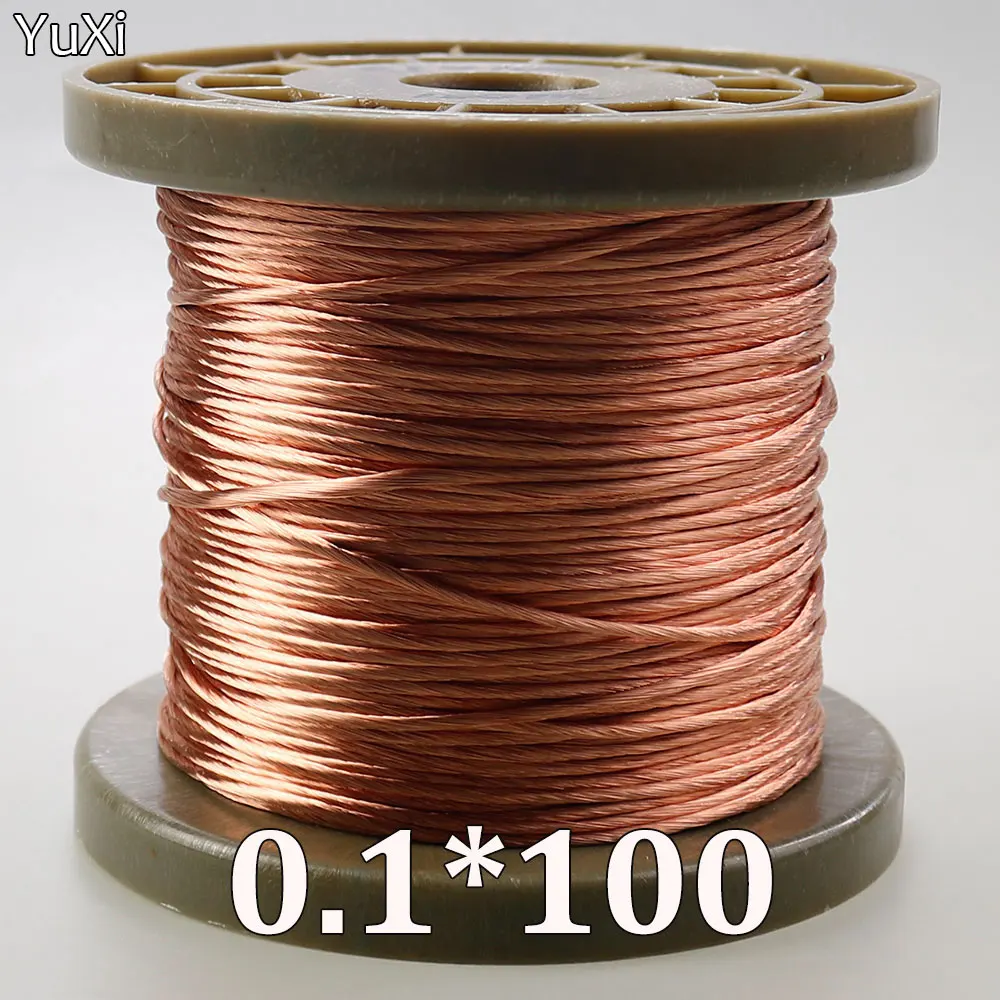 YUXI-0-1x100-Strands-10M-20M-30M-50M-100M-Litz-Wire-Stranded-Enamelled ...