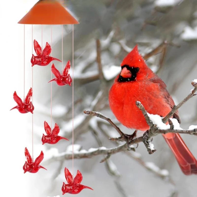 Solar-Cardinal-Red-Bird-Wind-Chime-LED-Lights-Spinners-Spiral-String ...