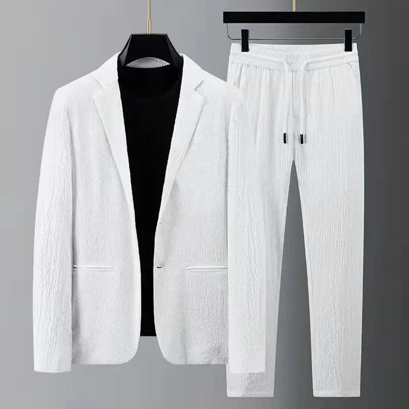 Men-Suit-Drawstring-Pants-Blazers-Men-s-Sets-Tracksuit-Spring-Autumn ...