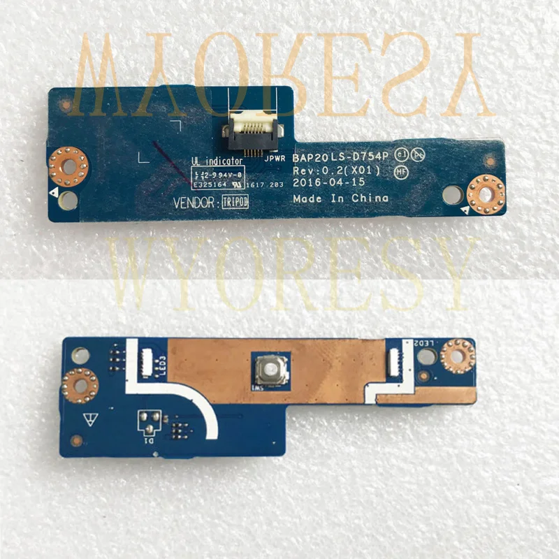 WYORESY For Dell ALienware 17 R4 R5 Power Button Board Small Board LS ...