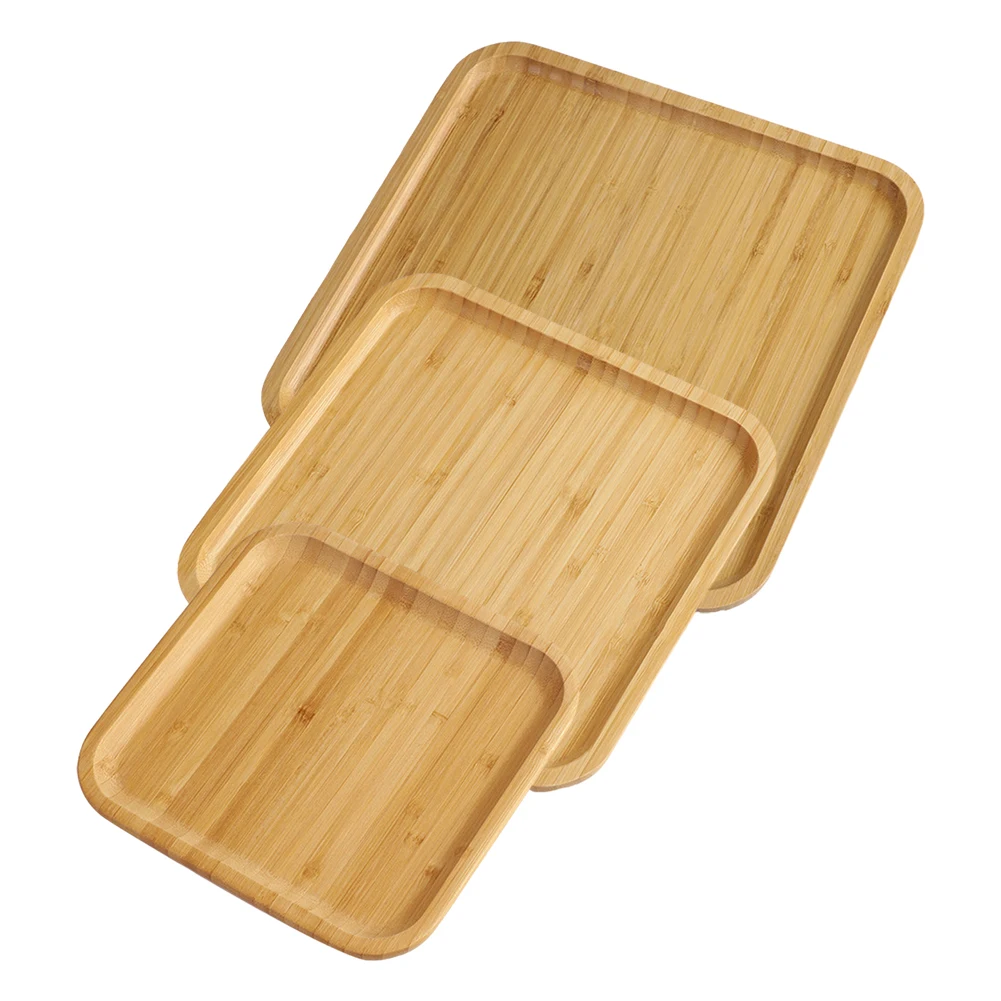 Bamboo-Wooden-Storage-Tray-Square-Tea-Coffee-Cup-Tray-Breakfast-Dinner ...