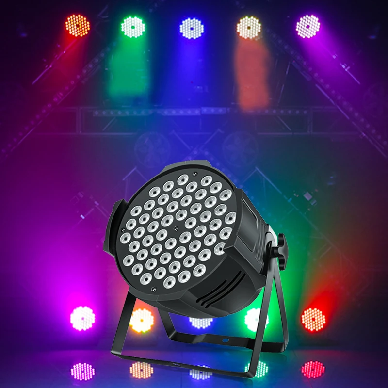 54 Beads 3W Full Color Par Lamp Stage Flat Par Lighting Wedding ...