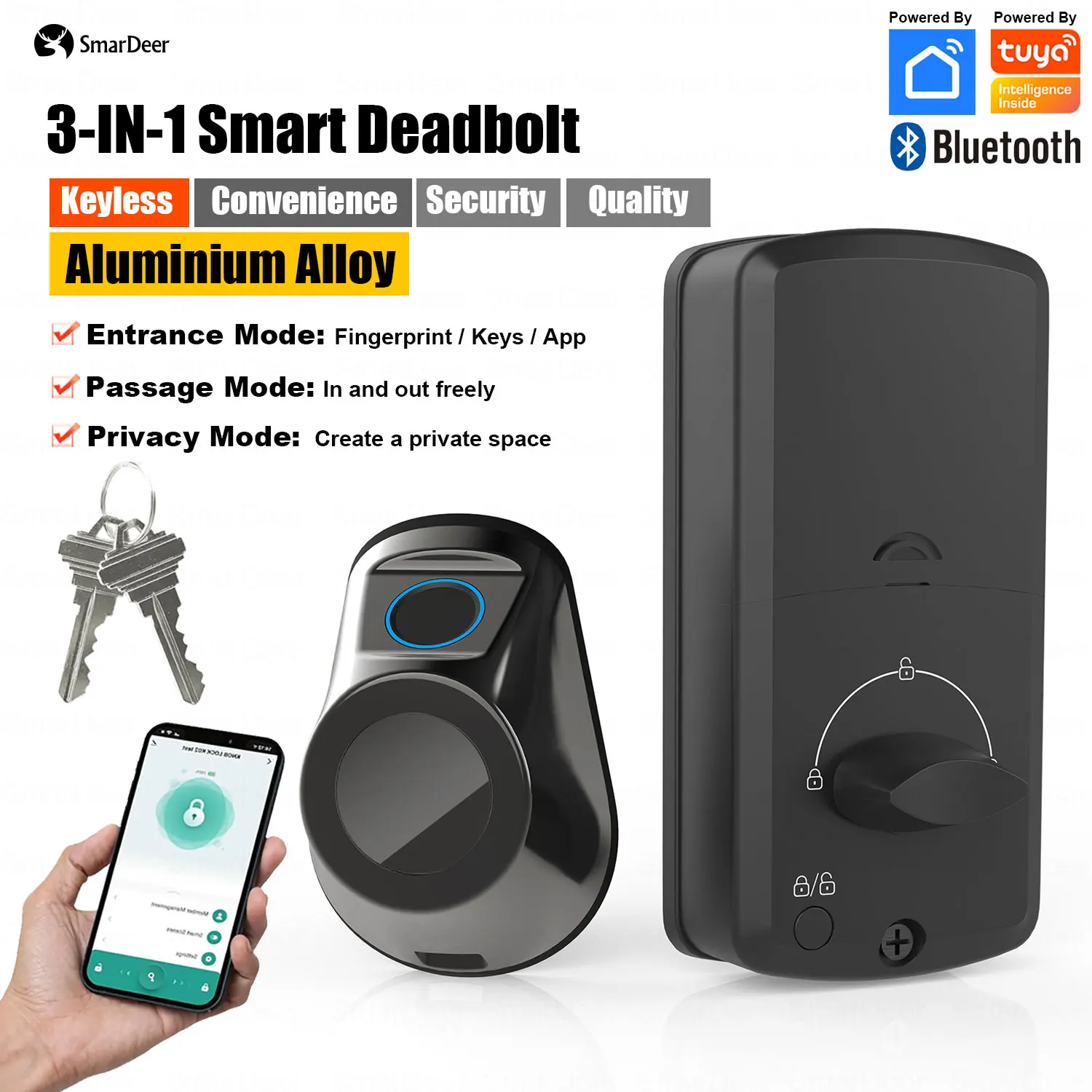 SmarDeer-Electronic-Door-Lock-for-Tuya-Smart-Lock-Keyless-entry-Digital ...
