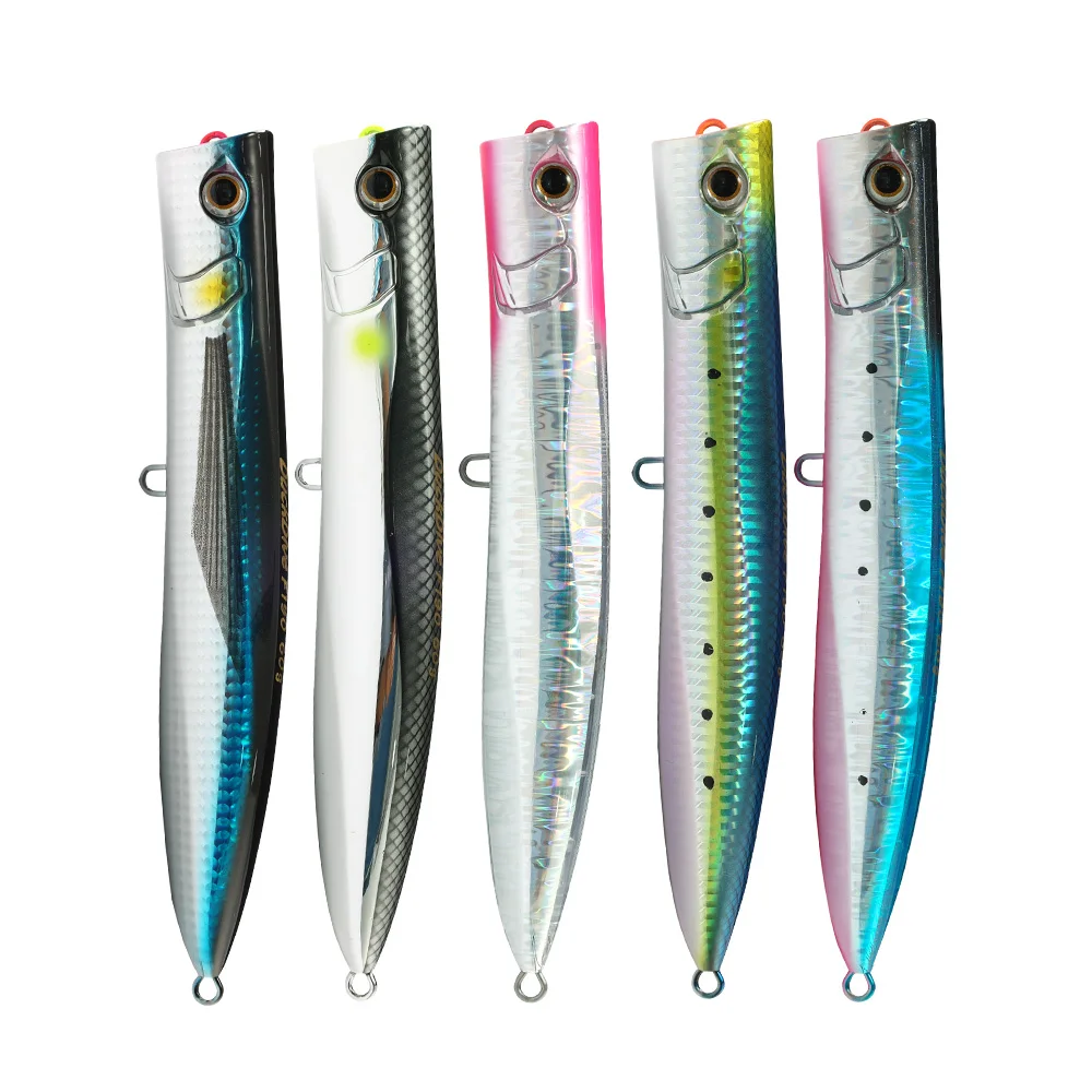 JIGGINGPRO-190mm-60g-Topwater-Slim-Popper-Lure-Sea-Floating-Fishing ...