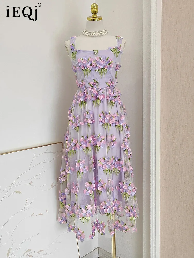 IEQJ-Embroidery-Mesh-Flower-Spliced-Long-Dresses-For-Women-Slash-Collar ...