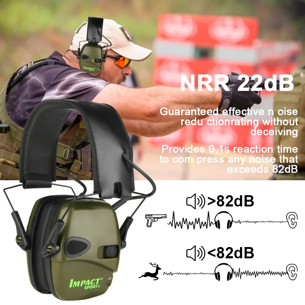 Original Tactical Electronic Shooting Earmuff Outdoor Sports Anti-noise ...
