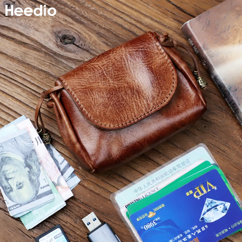 Small-Genuine-Leather-Coin-Purse-Handmade-Soft-Leather-Money-Bag-Coin ...