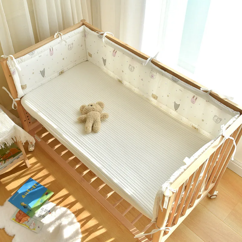 Cartoon-Baby-Crib-Bumper-Cotton-Crib-Around-Cushion-Cot-Protector ...