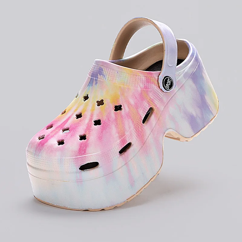 Colorful-Chunky-Platform-Clogs-Sandals-for-Women-Eva-Thick-Bottom ...