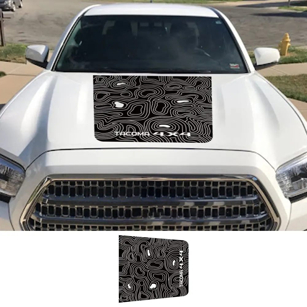 Pickup-Engine-Hood-Stickers-For-Toyota-Tacoma-TRD-Truck-Graphics ...