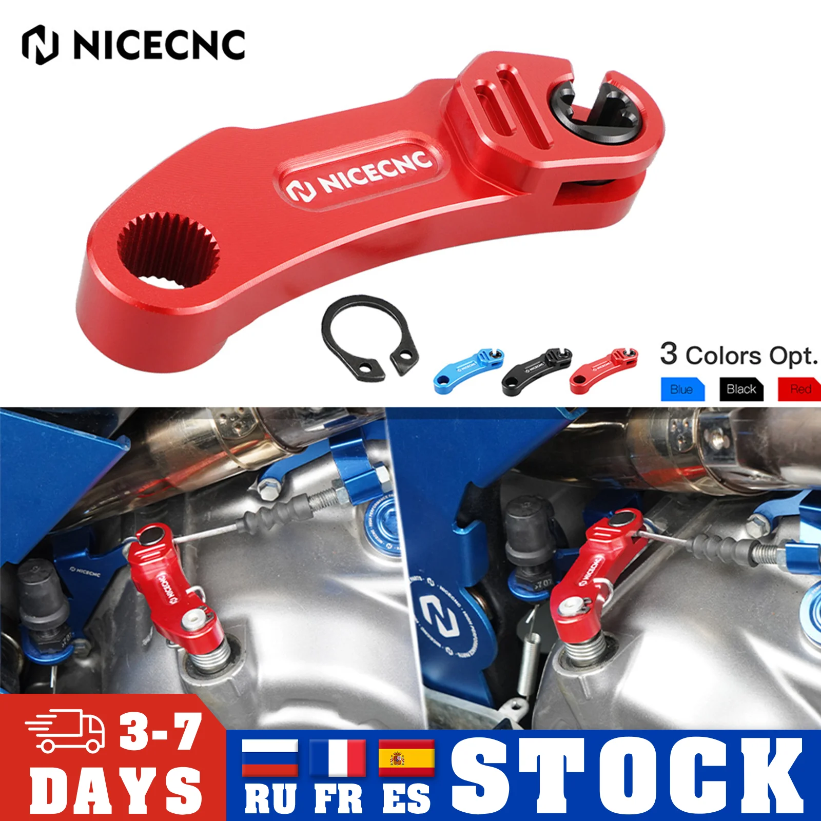 NICECNC-For-Yamaha-Raptor-700-2006-2022-Pull-Clutch-Cable-Arm-700R-2009 ...