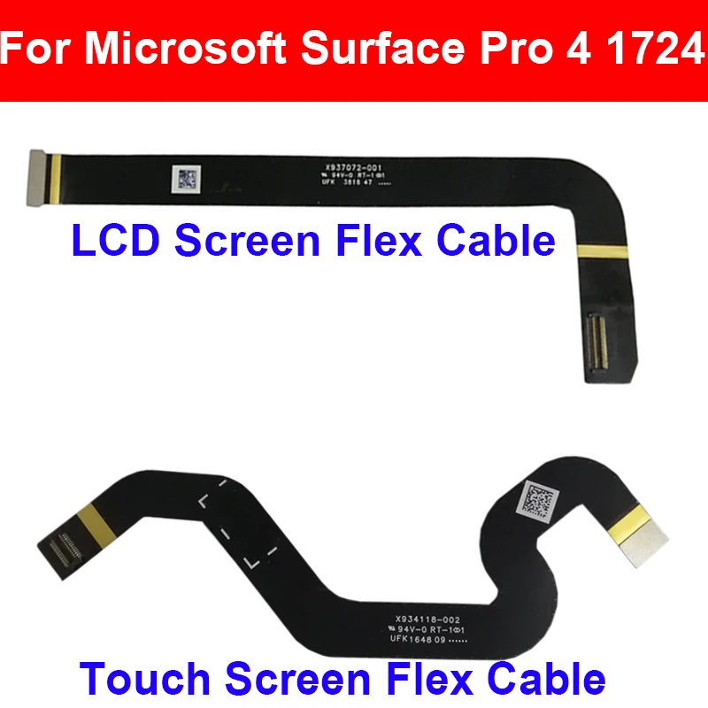 For Microsoft Surface Pro4 Pro 4 1724 LCD Display Touch Screen Flex ...