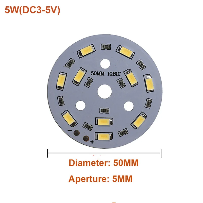 1/5 piezas 5730 SMD 5V LED lámpara de placa fuente de luz USB universal ...
