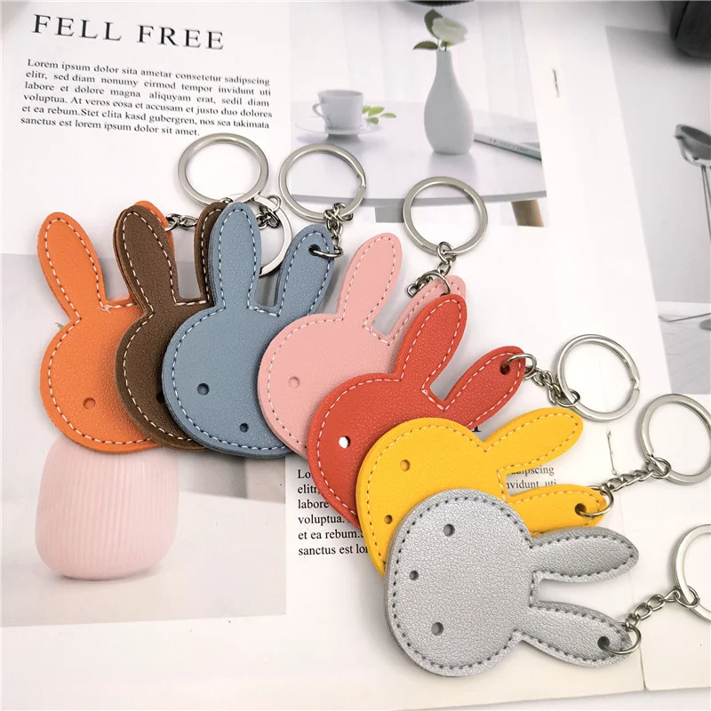 Colorful-Rabbit-IC-Card-Keychains-Pendant-High-quality-PU-Leather ...