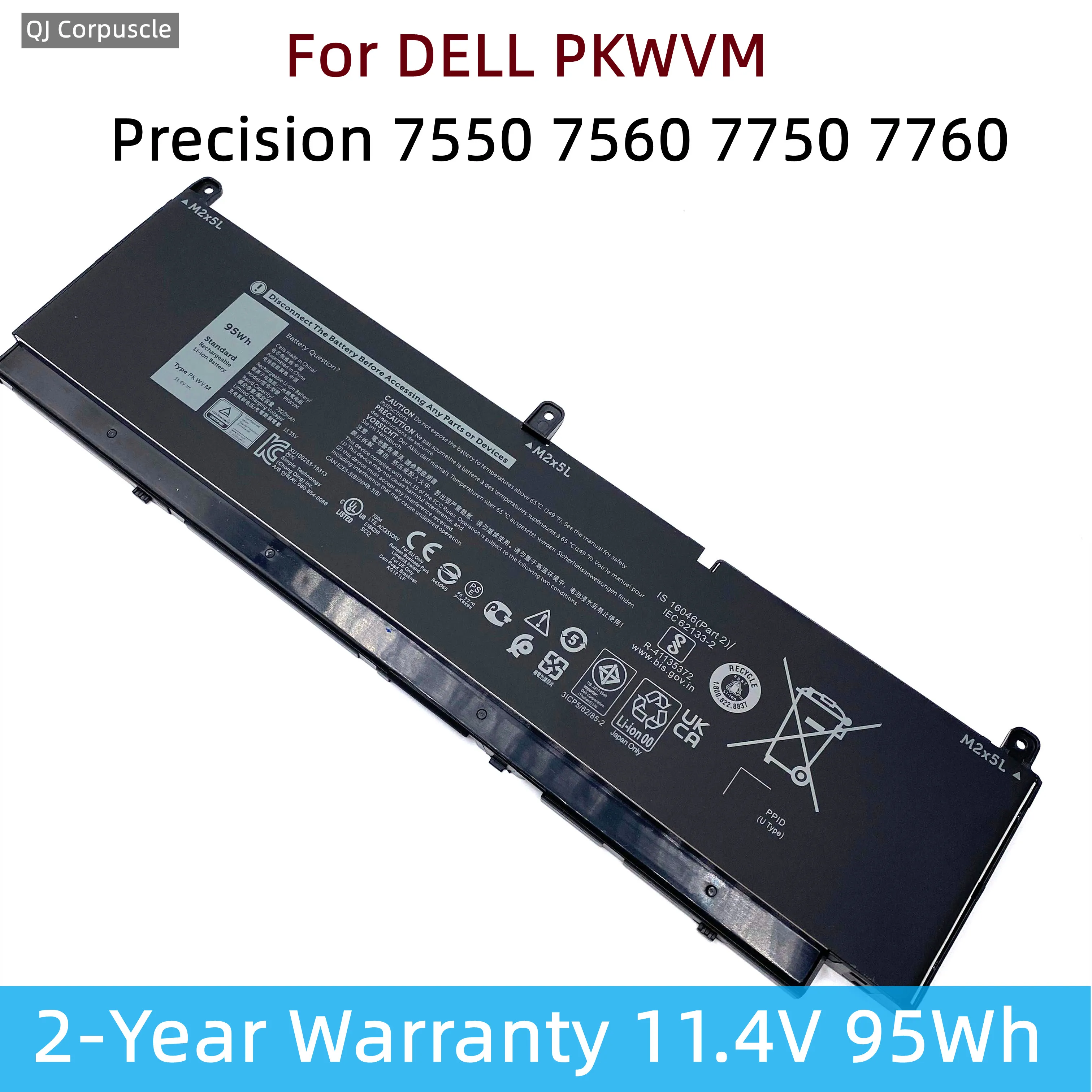 PKWVM C903V batería del ordenador portátil para DELL Precision 7550 ...