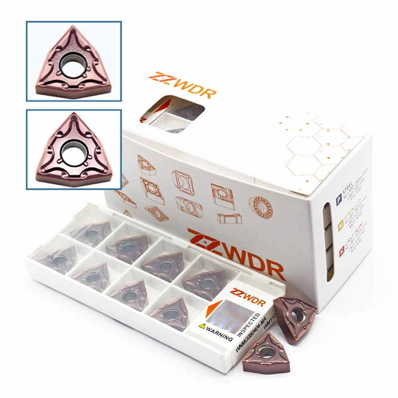 Wnmg080404 Wnmg080408 Ma 1030 1125 4025 Carbide Inserts External Turning Tool Cnc Metal Lathe ...