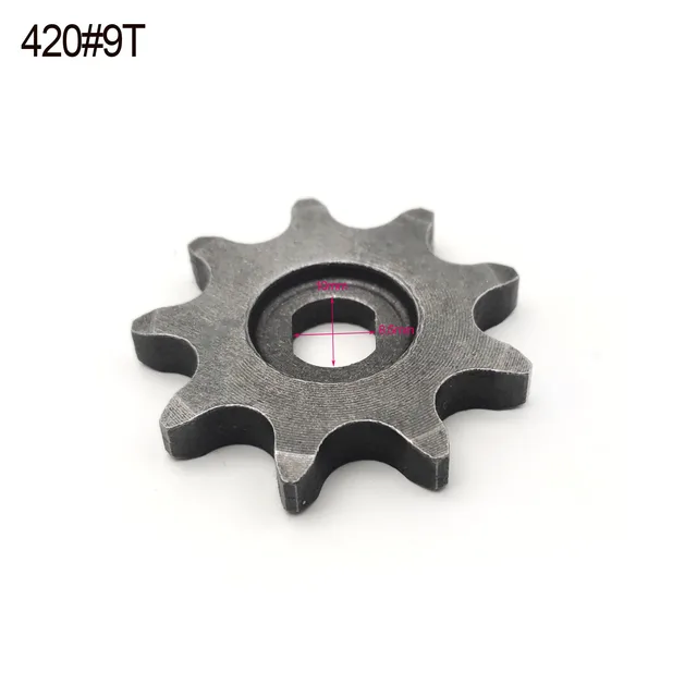 Ebike Engine Chain Pinion 10T Gear for MY1020 Gokart Motor Electric ...