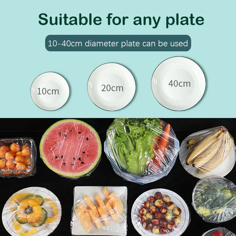 100pcs-Disposable-Food-Cover-Plastic-Food-Bag-Kitchen-Fresh-Keeping ...