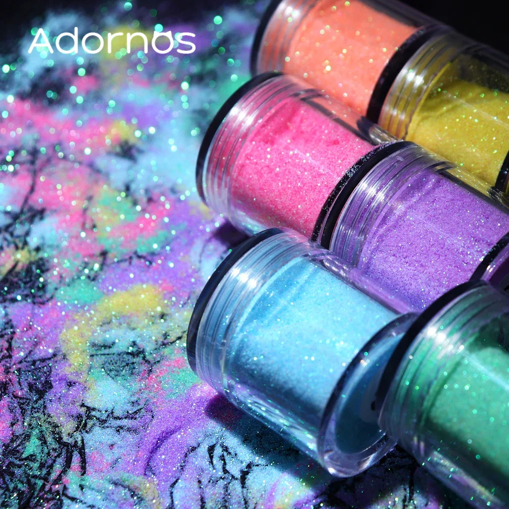 6-Bottles-Shiny-Iridescent-Sugar-Powder-Filler-For-DIY-Epoxy-Resin-Mold-Starlight-Effect-Glitter ...