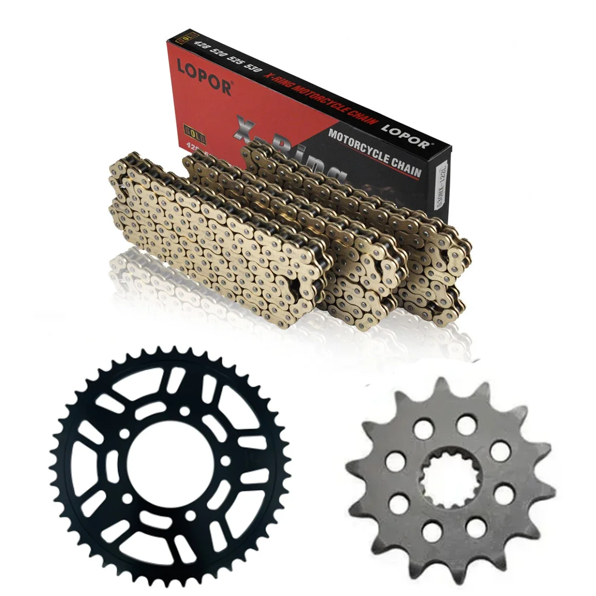 525 Motorcycle Sprocket Chain Set Kits For Suzuki SV650 SV650A SV650S ...