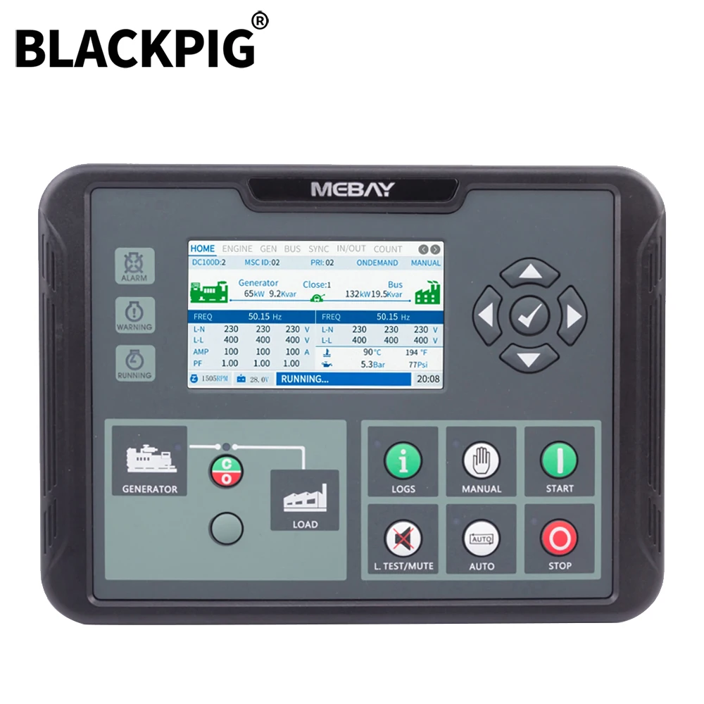 Mebay-DC100D-Genset-Parallel-Controller-Diesel-Generator-Engine-LCD ...