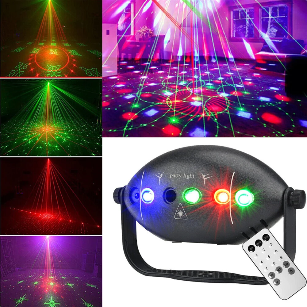 RGB-Disco-Lights-Stage-Projector-Light-DJ-Party-Laser-Light-Strobe ...