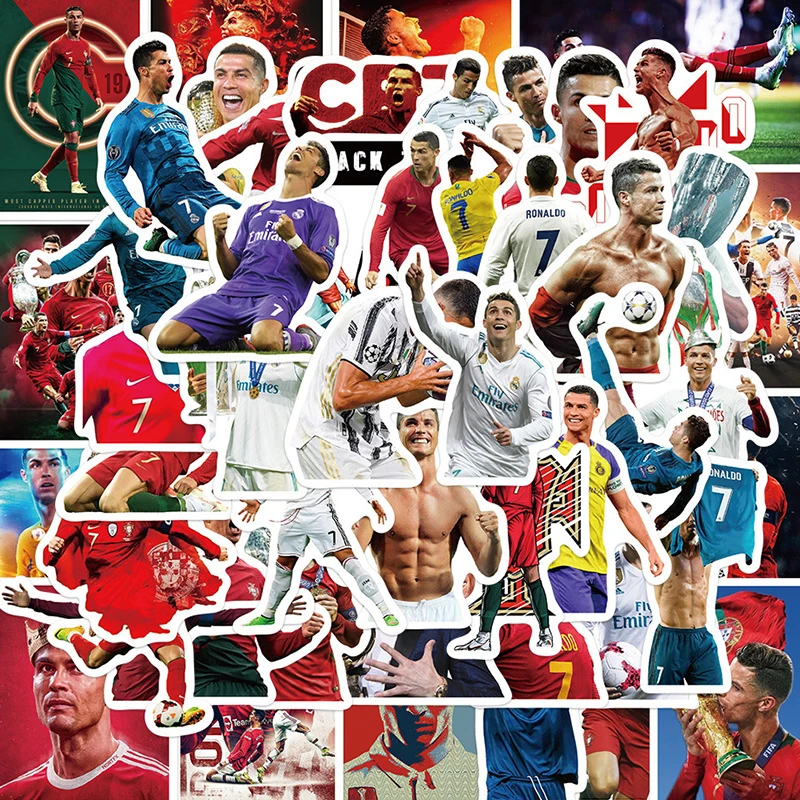 50PCS-Football-Star-Cristiano-Ronaldo-Graffiti-Stickers-Skateboard ...