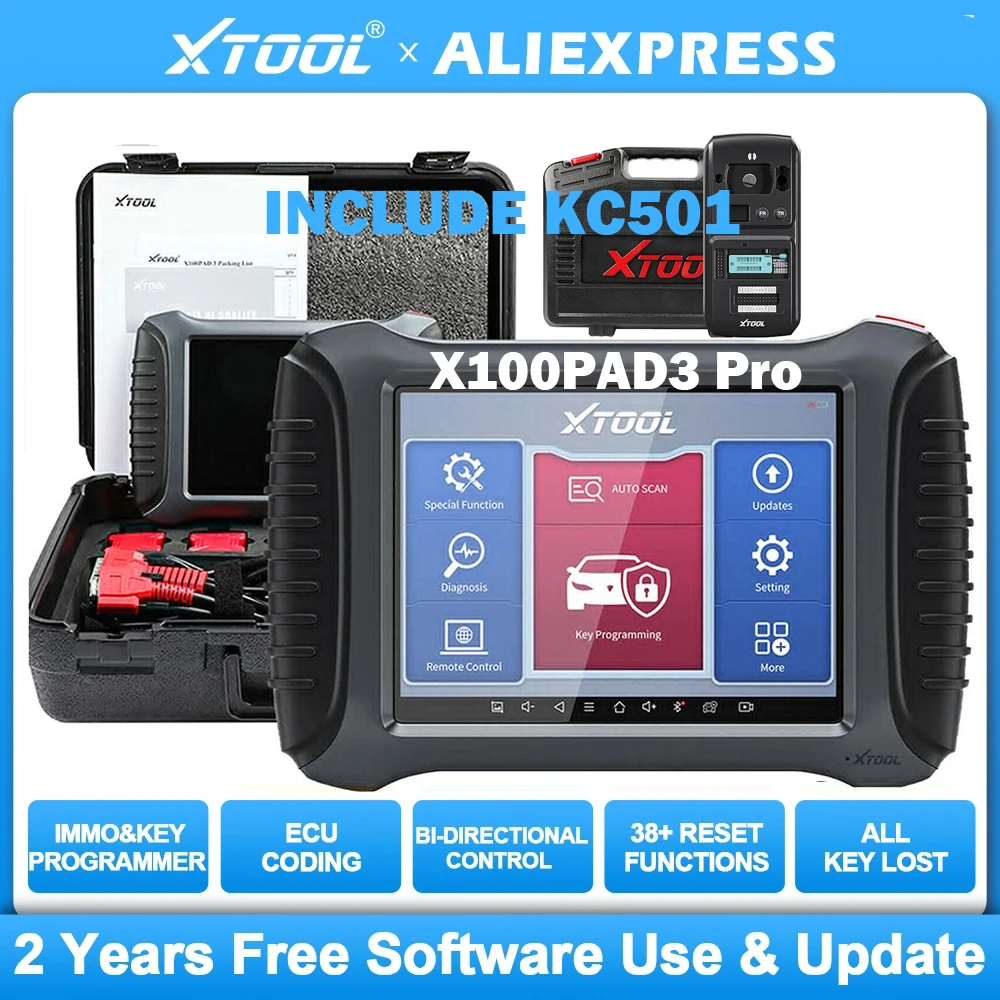 XTOOL-X100PAD3-Pro-Car-OBD2-Key-Programmer-X100PAD3-KC501-Immobilizer ...