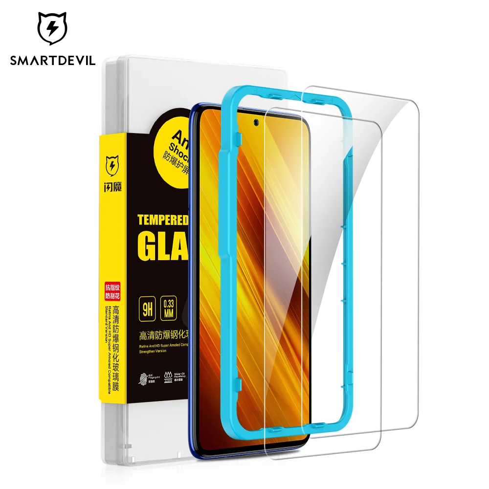 SmartDevil Tempered Glass for Xiaomi POCO F5 X5 F3 X3 Pro F4 X4 GT ...