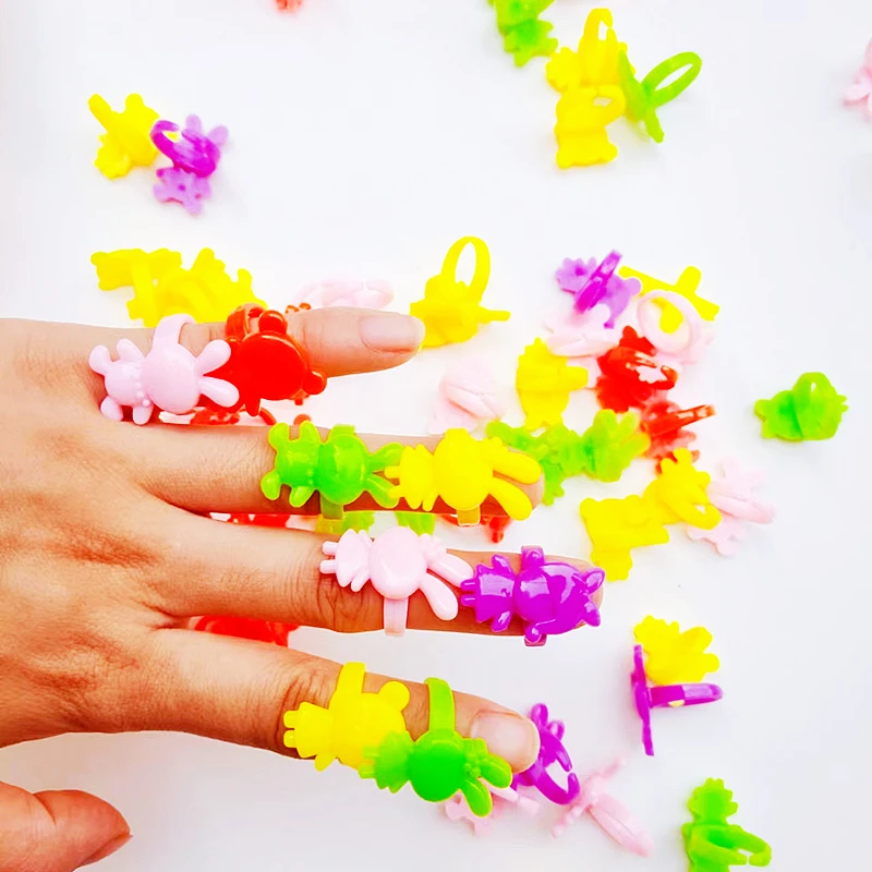 50Pcs-Cute-Children-s-Day-Jewelry-Plastic-Finger-Ring-Girls-Birthday ...
