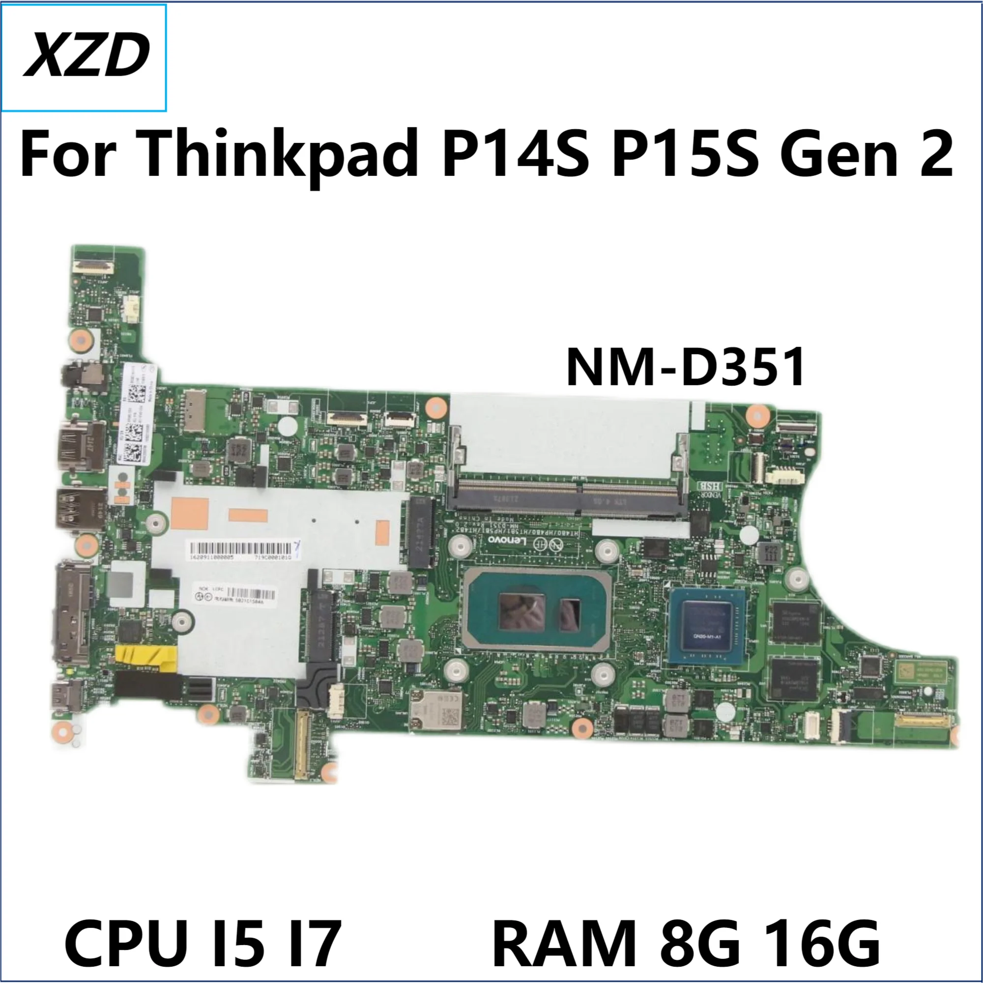 HT4B0-HP4B0-NM-D351-Mainboard-For-Thinkpad-P15s-Gen-2-Laptop ...